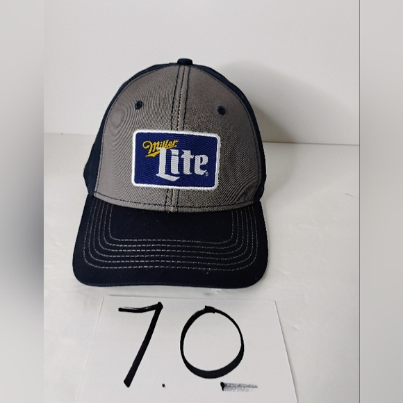 Miller Lite | Accessories | Miller Lite Beer Text Logo Navy Blue ...
